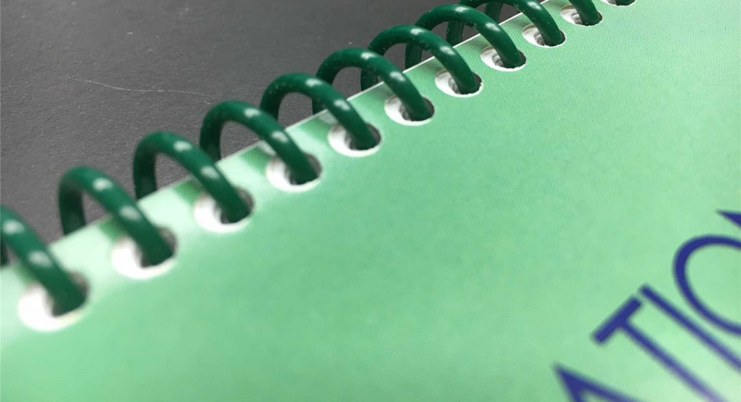 Plastic Spiral Binding | Print Finishing Specialties Plastic Spiral Binding | Print Finishing Specialties